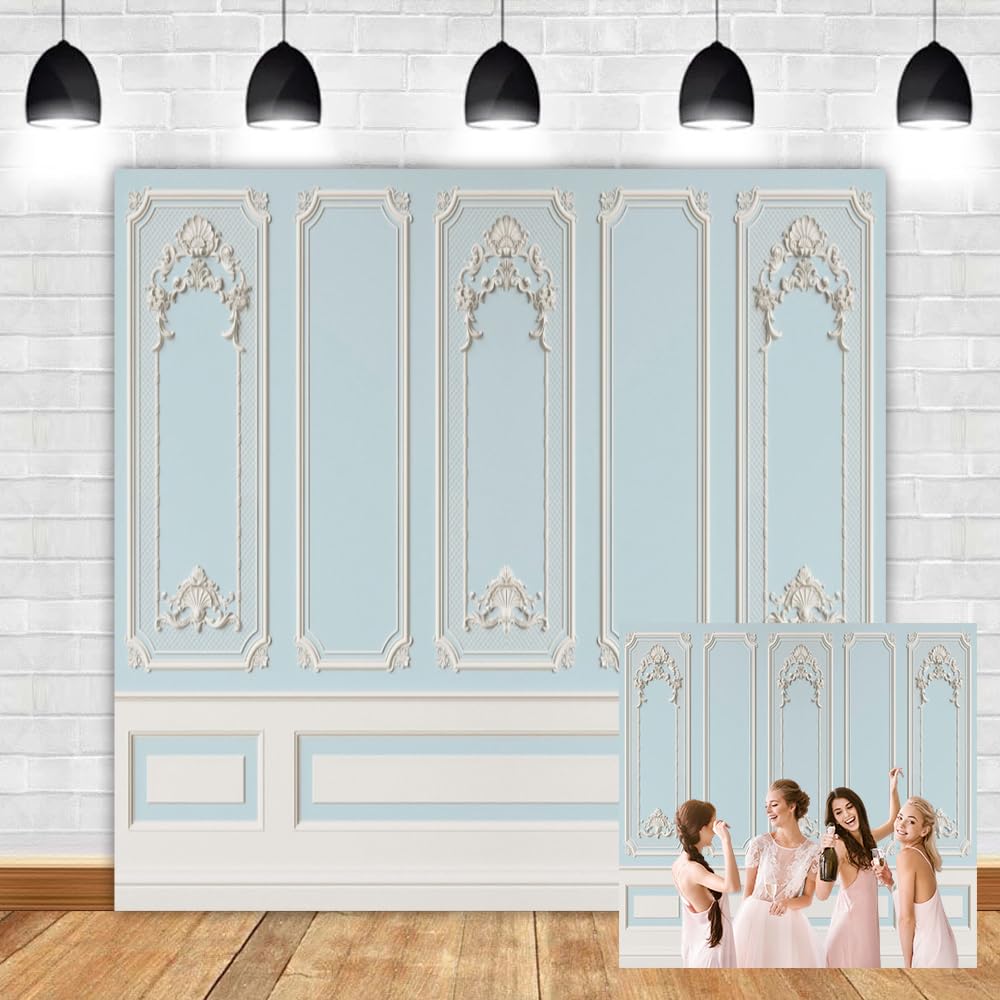 Photo Backdrop BELECO 8x6ft Vintage Living Room Backdrop - White ...