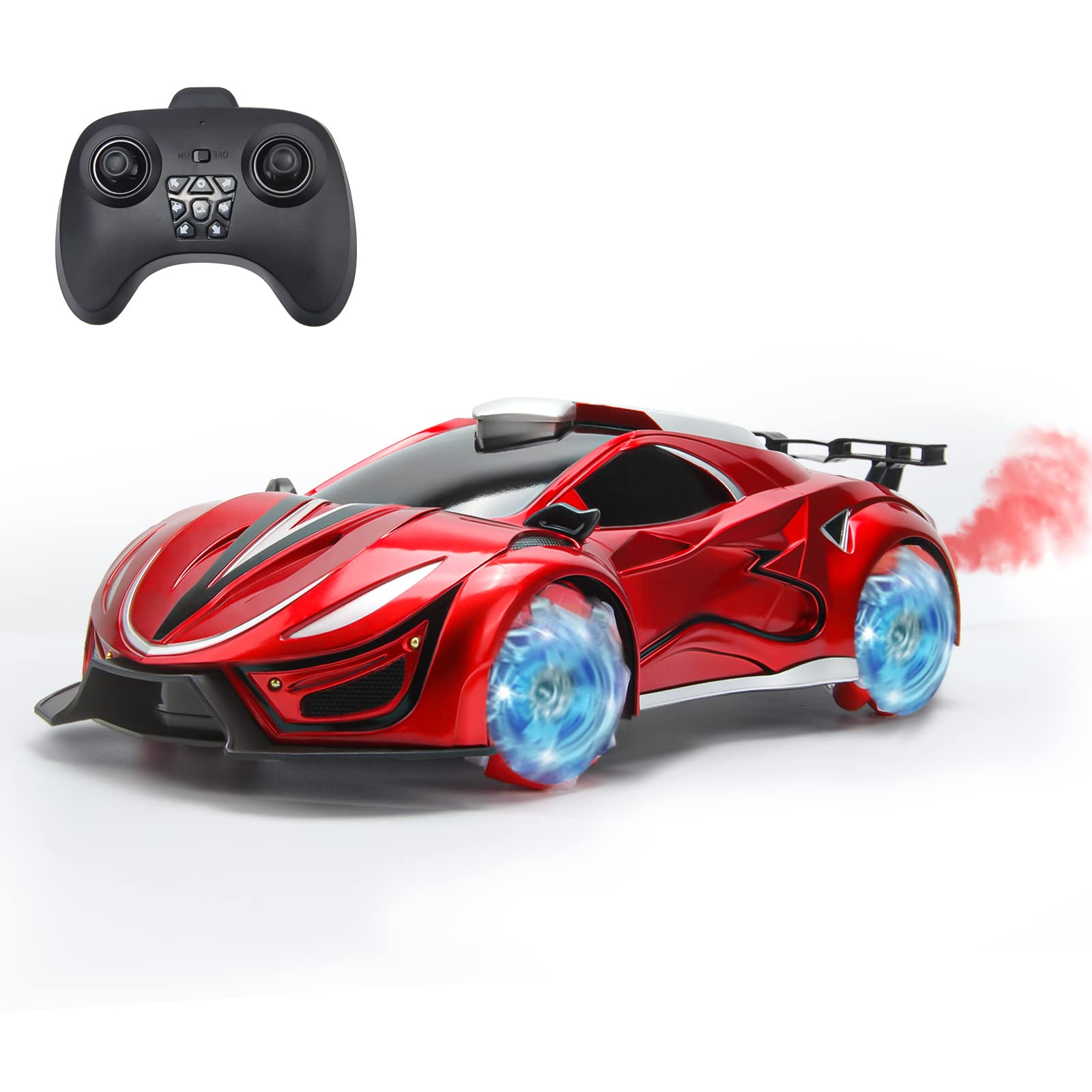 Buy RC Drift Car Remote Control Car Fog Racer, 1:12 Scale 360°Rotating ...