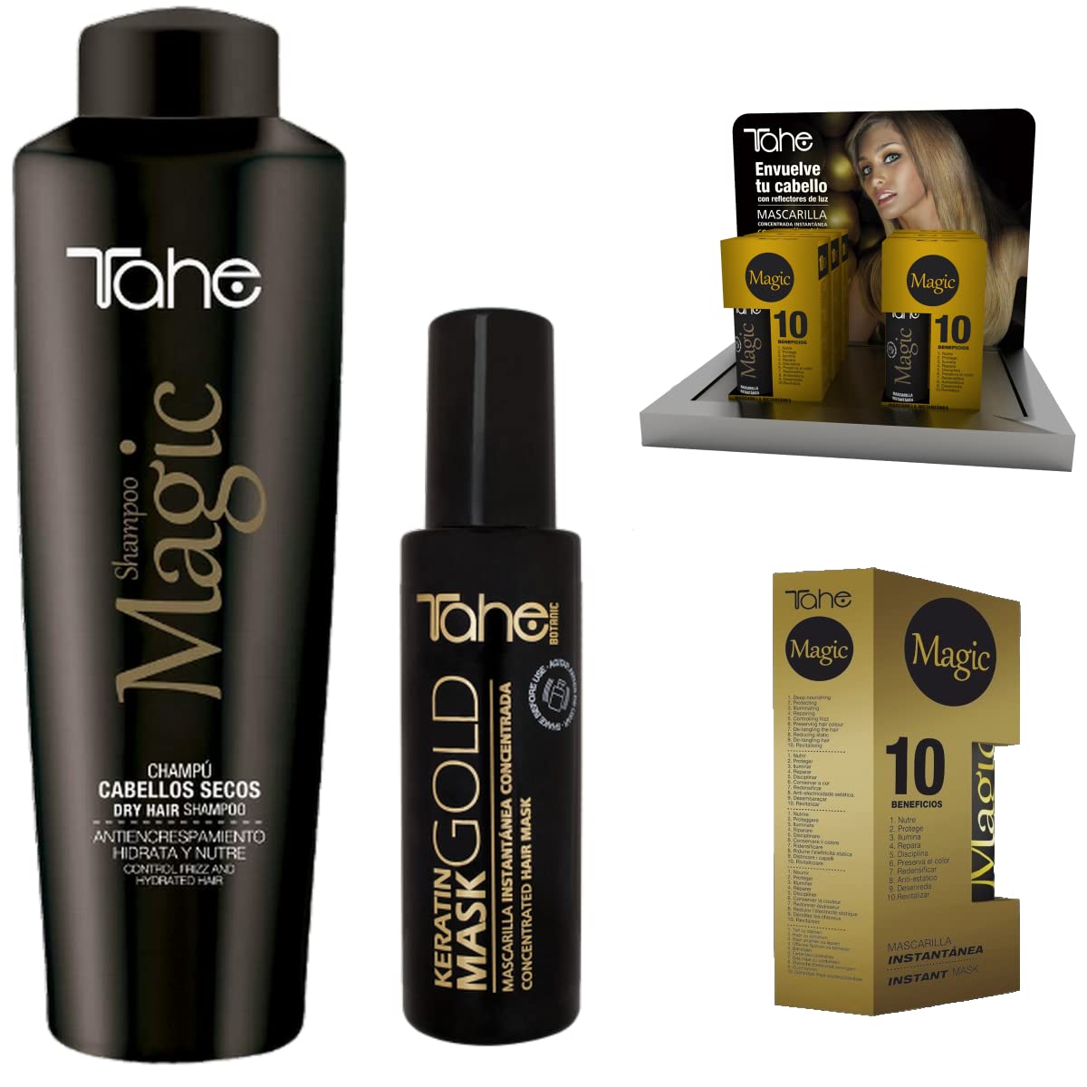 Amazon.com : TAHE MAGIC SHAMPOO FOR DRY HAIR AND CONTROL FRIZZ 1000ML ...