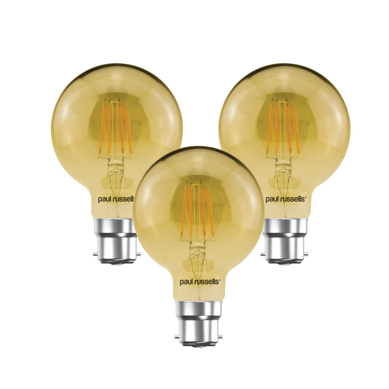 paul russells LED Filament G80 Light Bayonet Cap B22, 35w Equivalent ...