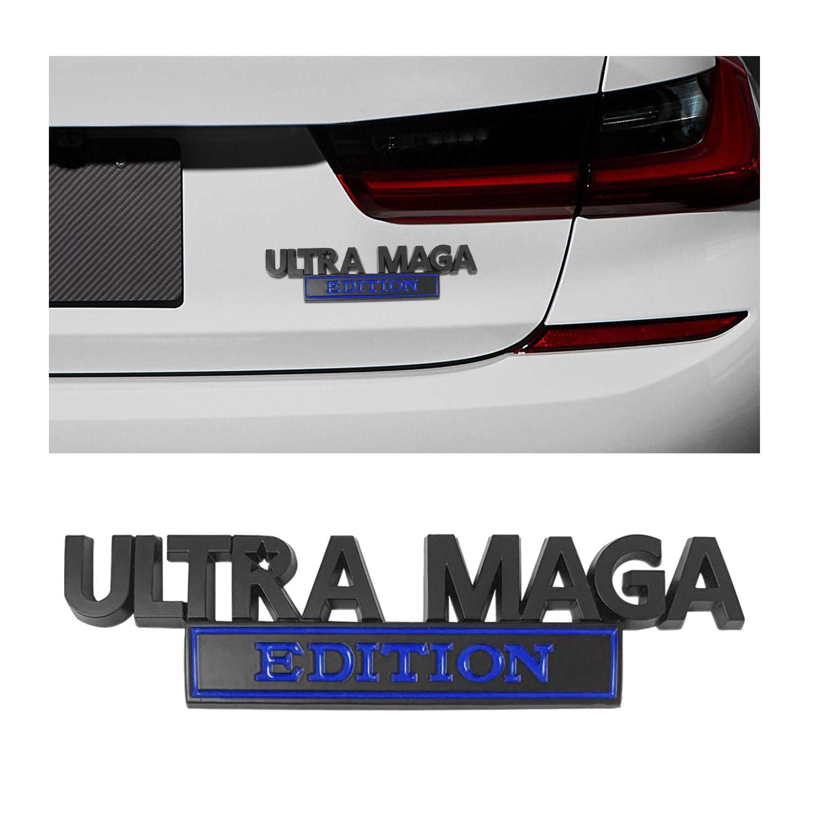 Amazon.com: Dickno Ultra MAGA Edition Car Emblem, 3D Raised Letter ...