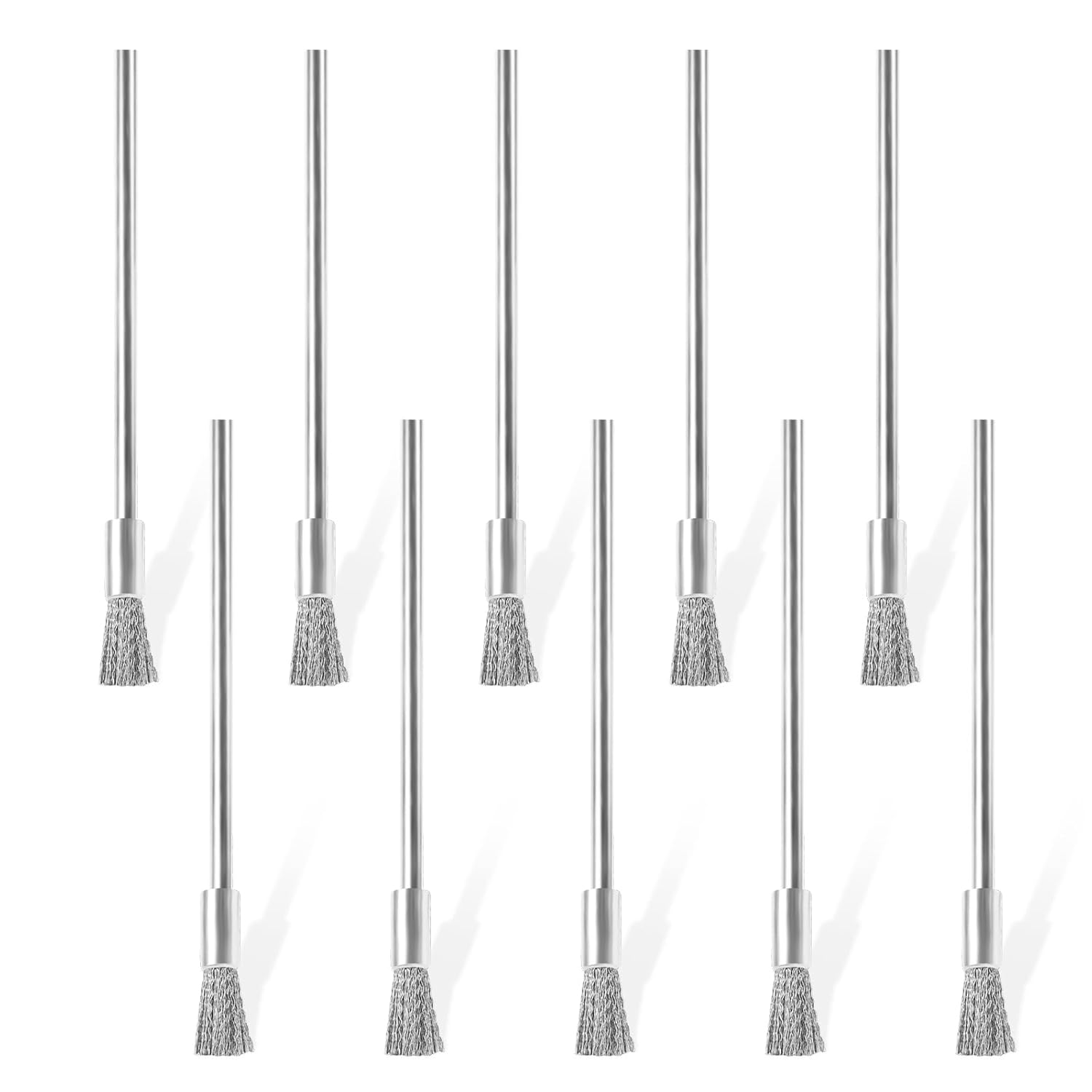 Amazon.com: 10PCS Small Wire Brush Rotary Tool Wire Brush Extended ...