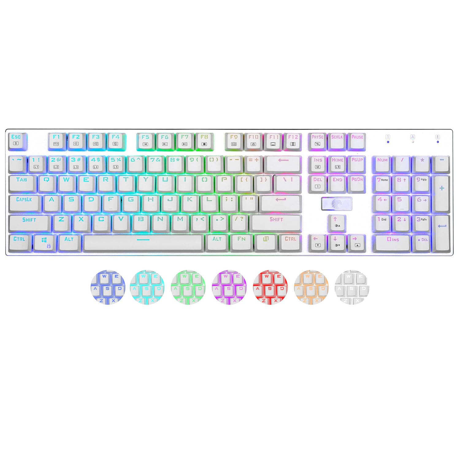 Amazon.in: Buy HUO JI CQ104 Keyboard, Gaming Keyboard, Rainbow LED ...