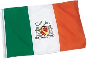 Amazon.com : Quigley Irish Coat of Arms Flag - 3'x5' Foot : Patio, Lawn ...