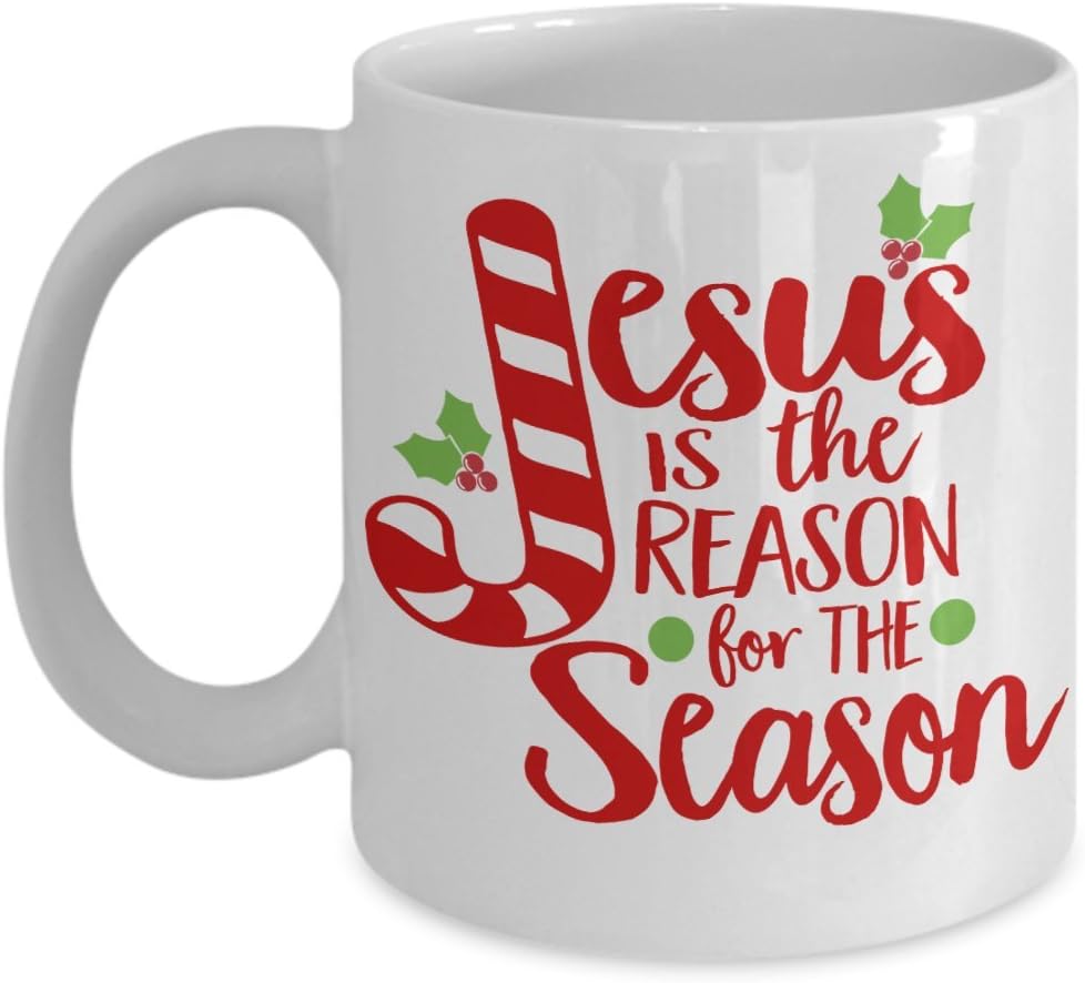 Amazon.com: Cyber Hutt West Jesus Is The Reason For The Season Coffee ...