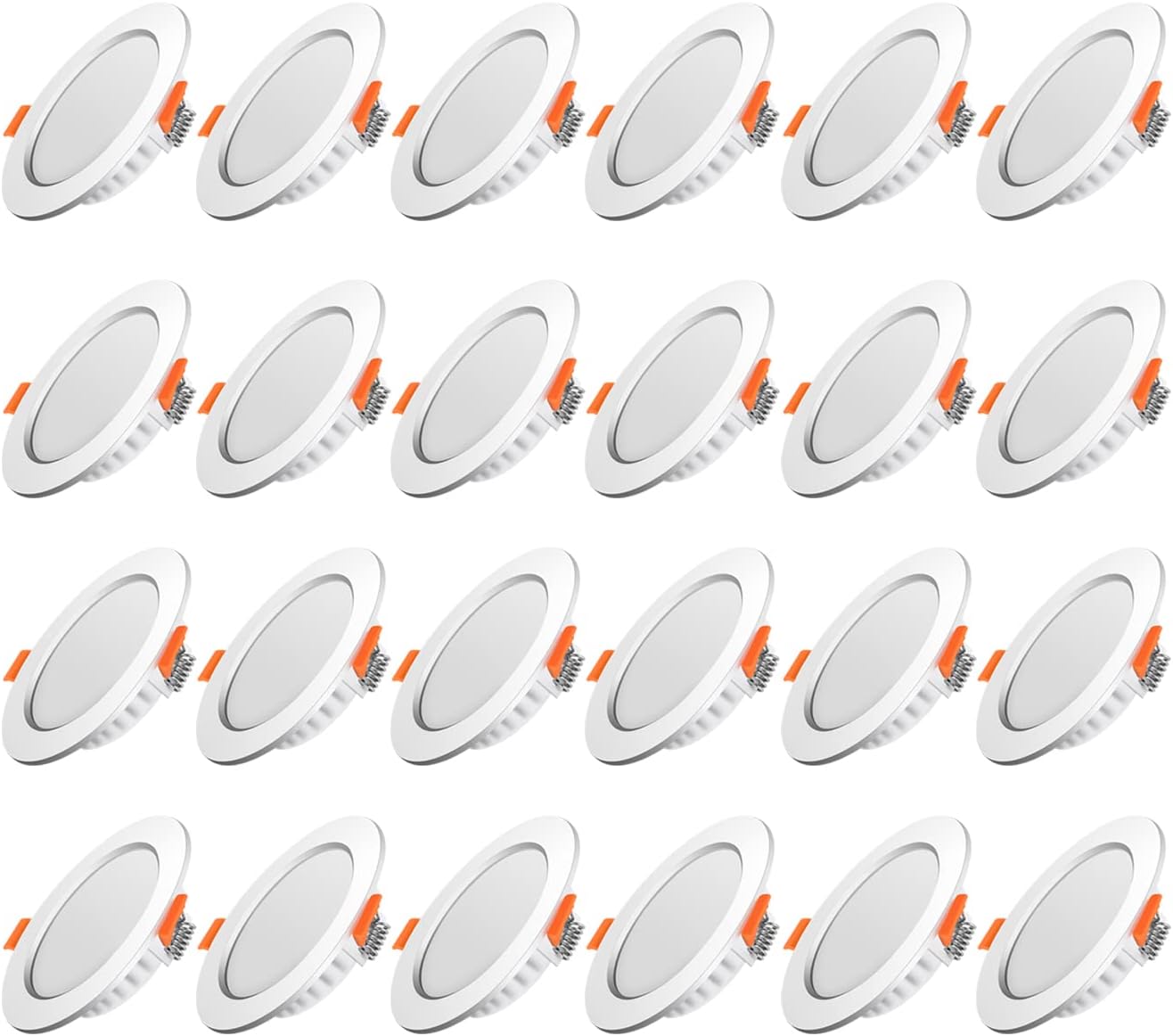 Tofisr LED recessed Ceiling Light,5W Neutral White 4500K,Round Metal ...