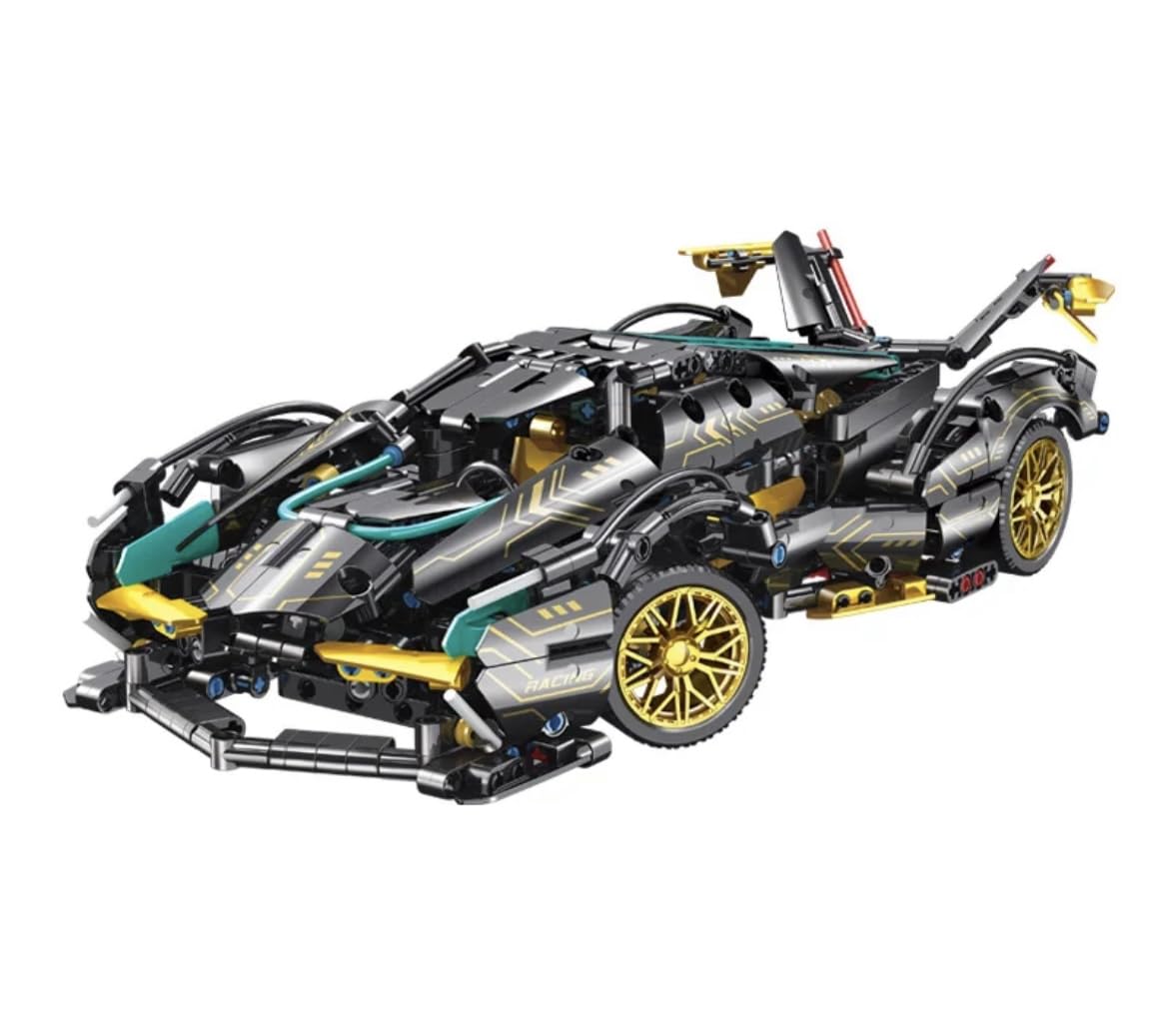Toynagar 1:14 Scale Technic Lamboo Car Model | Buildable Sports Car Set ...