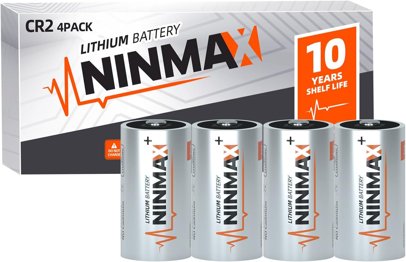 Amazon.com: NINMAX CR2 3V Lithium Battery, 4 Pack 900mAh CR2 3 Volt ...