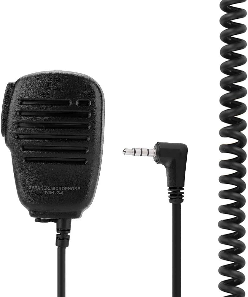 Amazon.com: Walkie Talkie Speaker Microphone, 3.5mm Headphone Jack ...