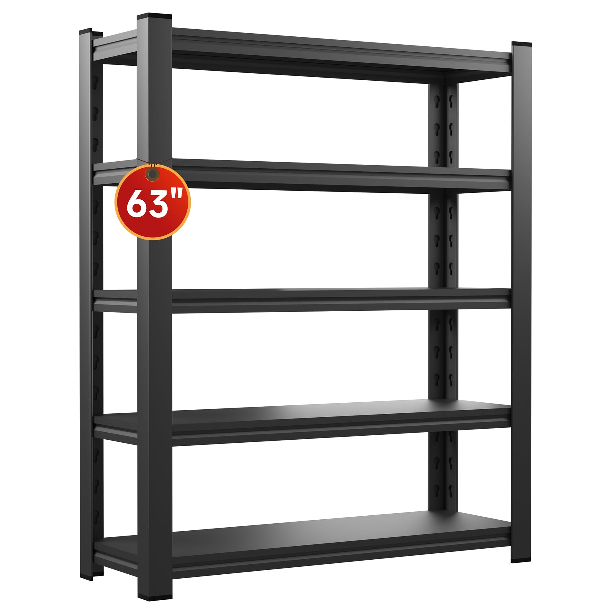 Amazon.com: Vlriis 63" H Heavy Duty Garage Shelving, 2000 lbs Capacity ...