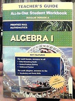 Amazon.com: Prentice Hall Mathematics Algebra 1 Teacher's Guide: All-in ...