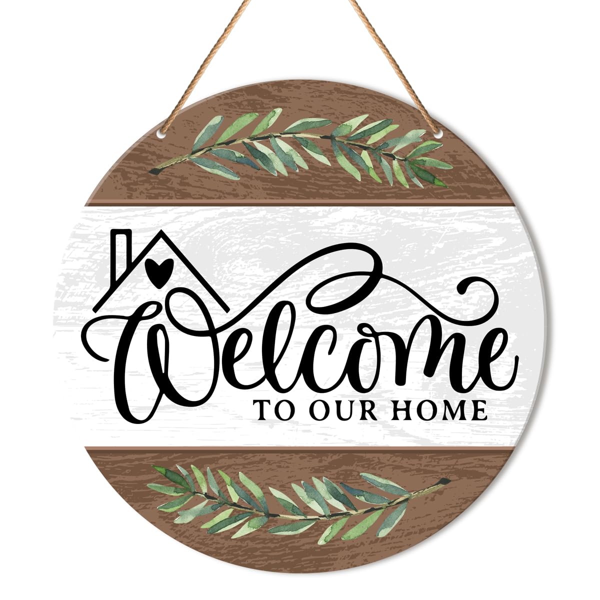 Amazon.com: Welcome Sign Front Door Decor, Welcome Wood Hanging Sign ...