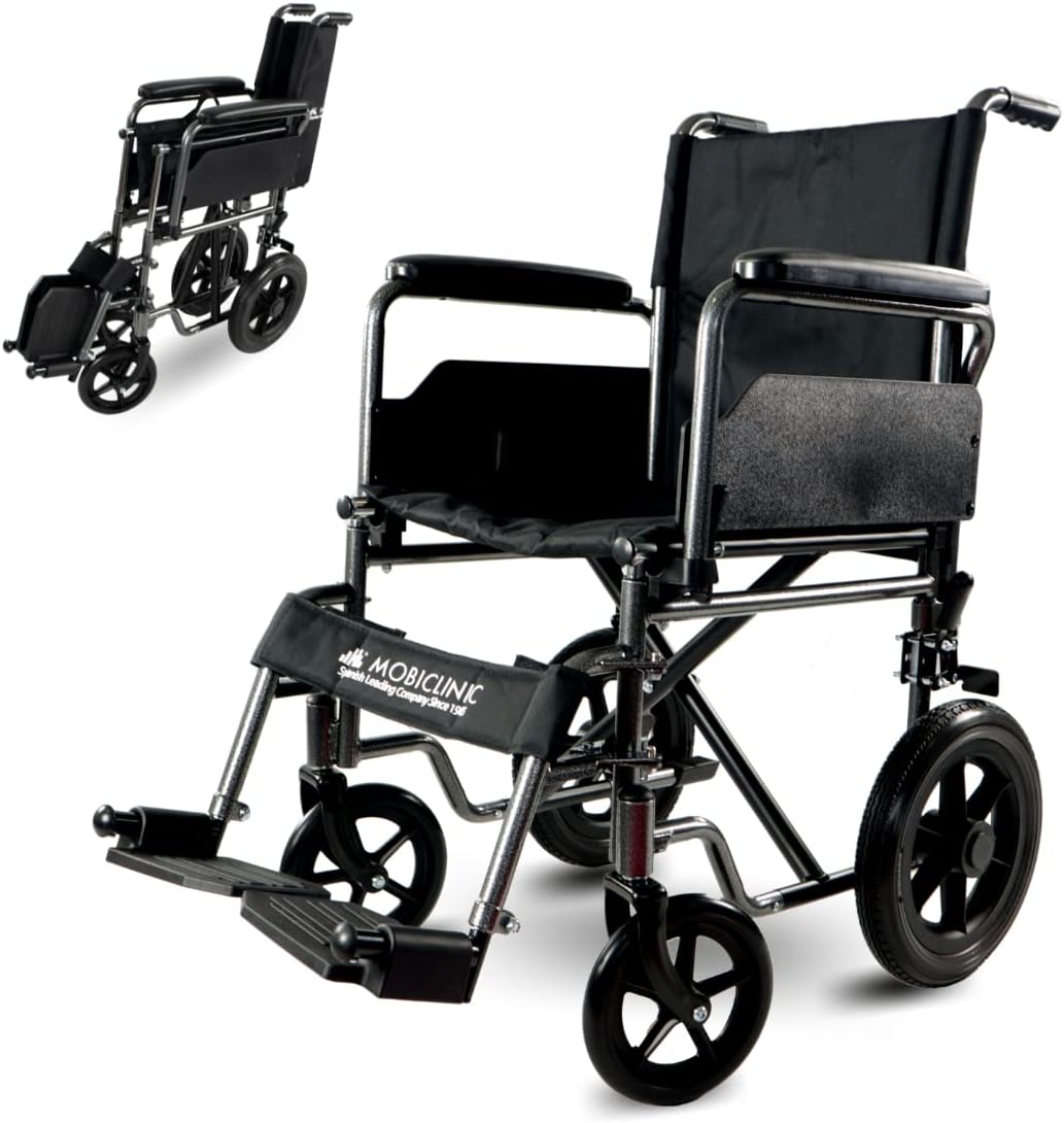 PEPE - Fauteuil Roulant Pliable Lèger (Siège Étroit 38 cm), Fauteuil ...