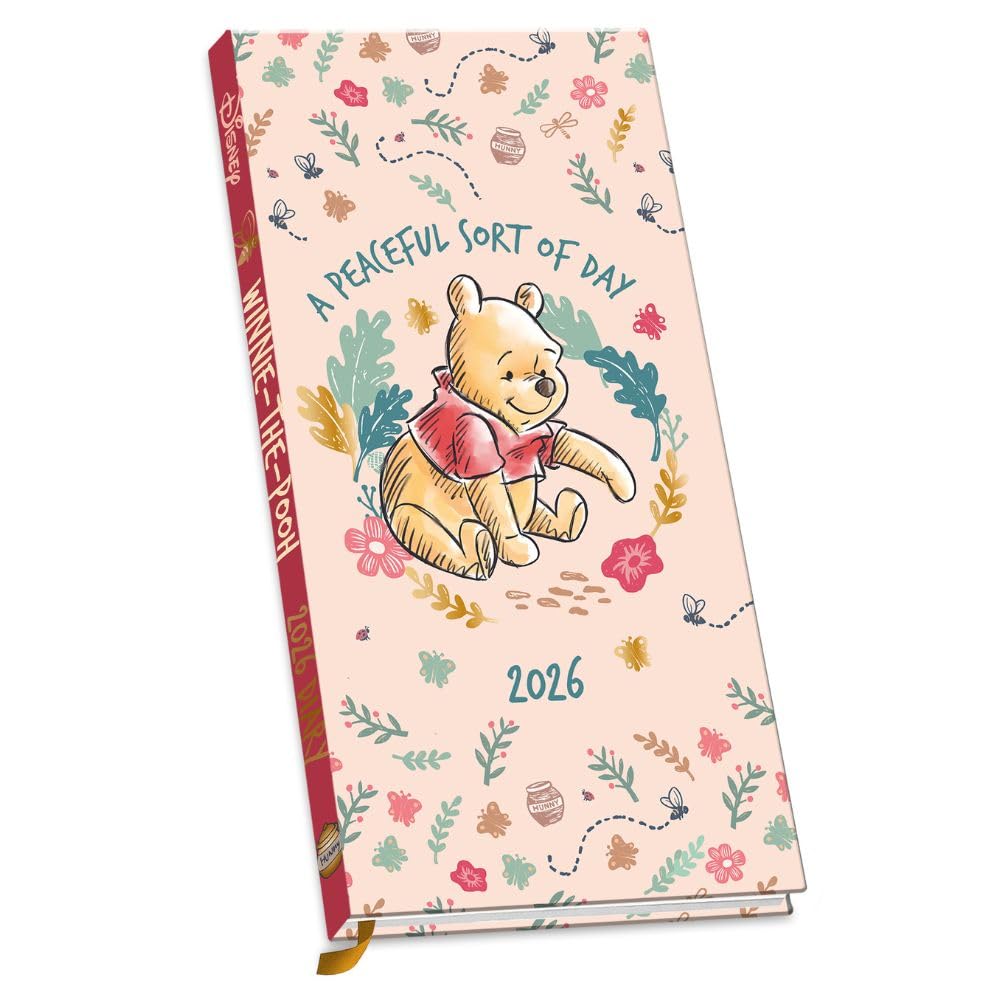 2026 DIARY DISNEY WINNIE THE POOH WEEK TO VIEW SLIM POCKET DIARY ...