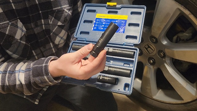 Watch Thinkpro 8PCS Wheel Lock Removal Kit,SAE Metric Lug Nut Key Set ...