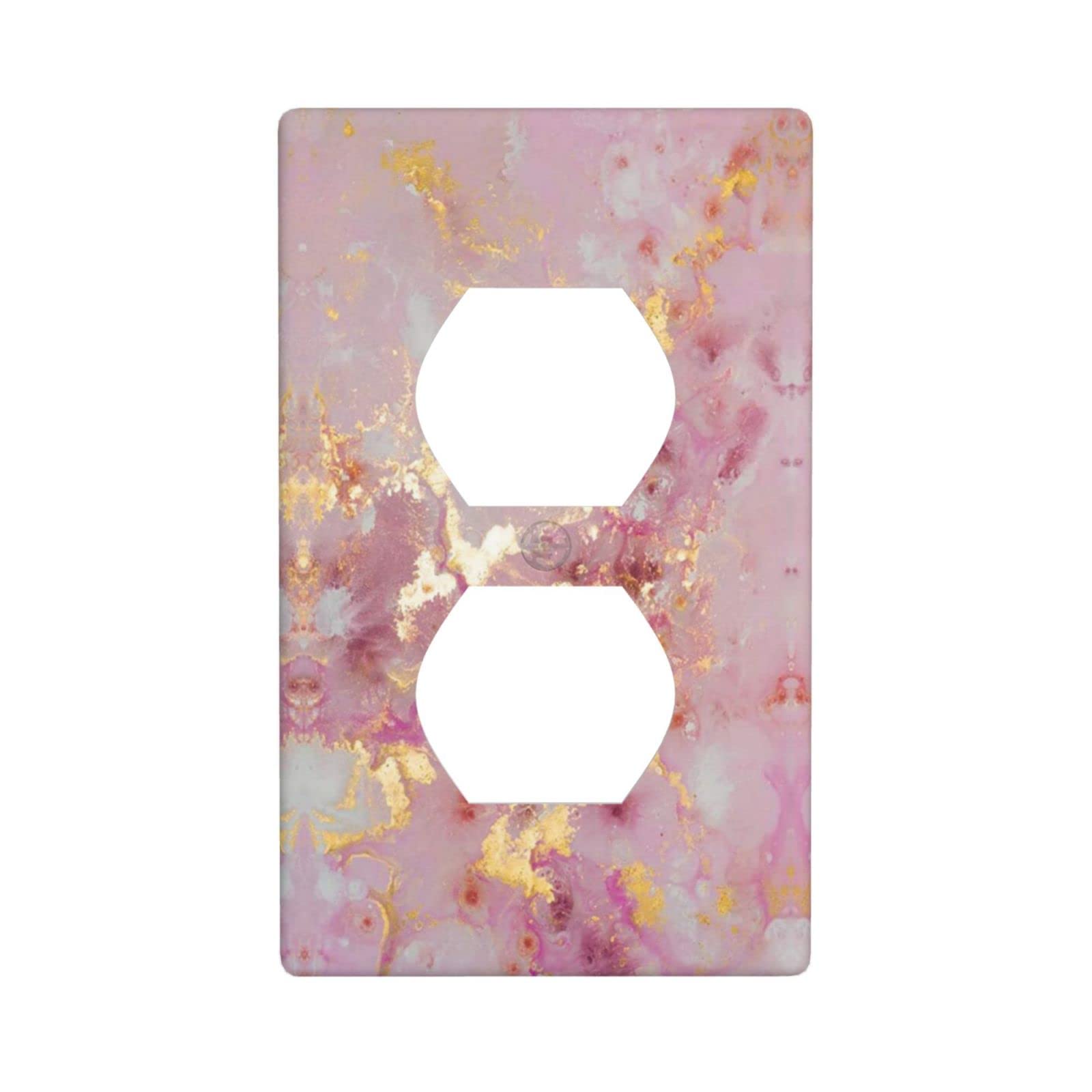 Buy Pink Marble Texture Double Socket Decorative Wall Panel, Socket ...