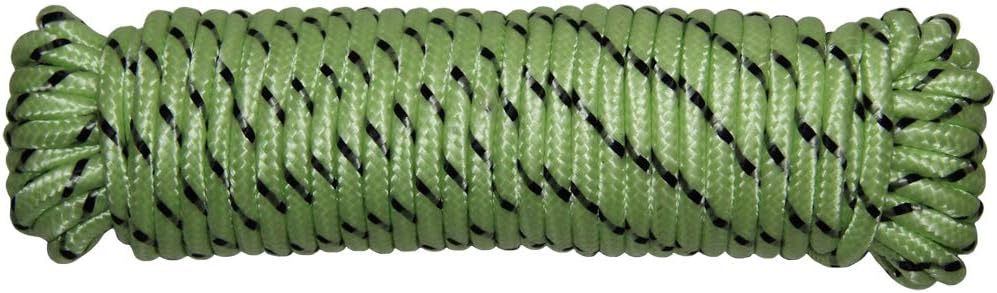 Amazon.com: Grip 50' x 1/4" Glow in The Dark Poly Rope - Polypropylene ...