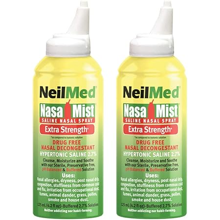 Amazon.com: NeilMed NasaMist Hypertonic Extra Strength Saline Spray ...
