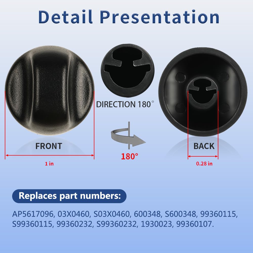 Snapklik.com : Upgraded 2Pcs S99360232 Range Hood Knob, S600348 Vent ...