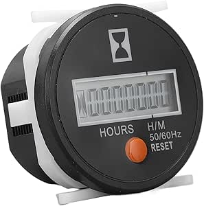Amazon.com: Hour Meter Gauge, High Precise Mechanical Hour Meter Easy ...