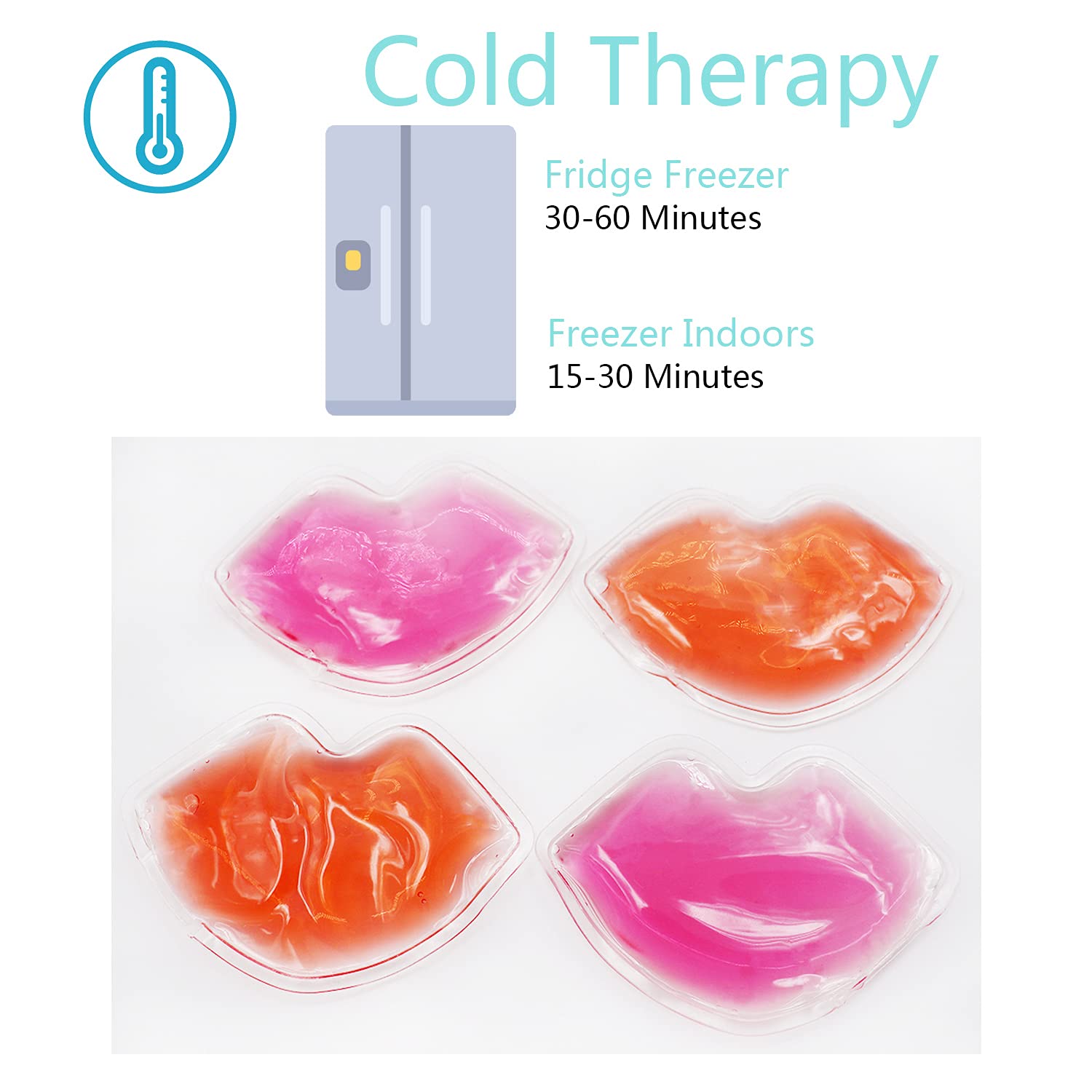 Snapklik.com : Lip Shaped Ice Pack For Post-Procedure Swelling & Bruising