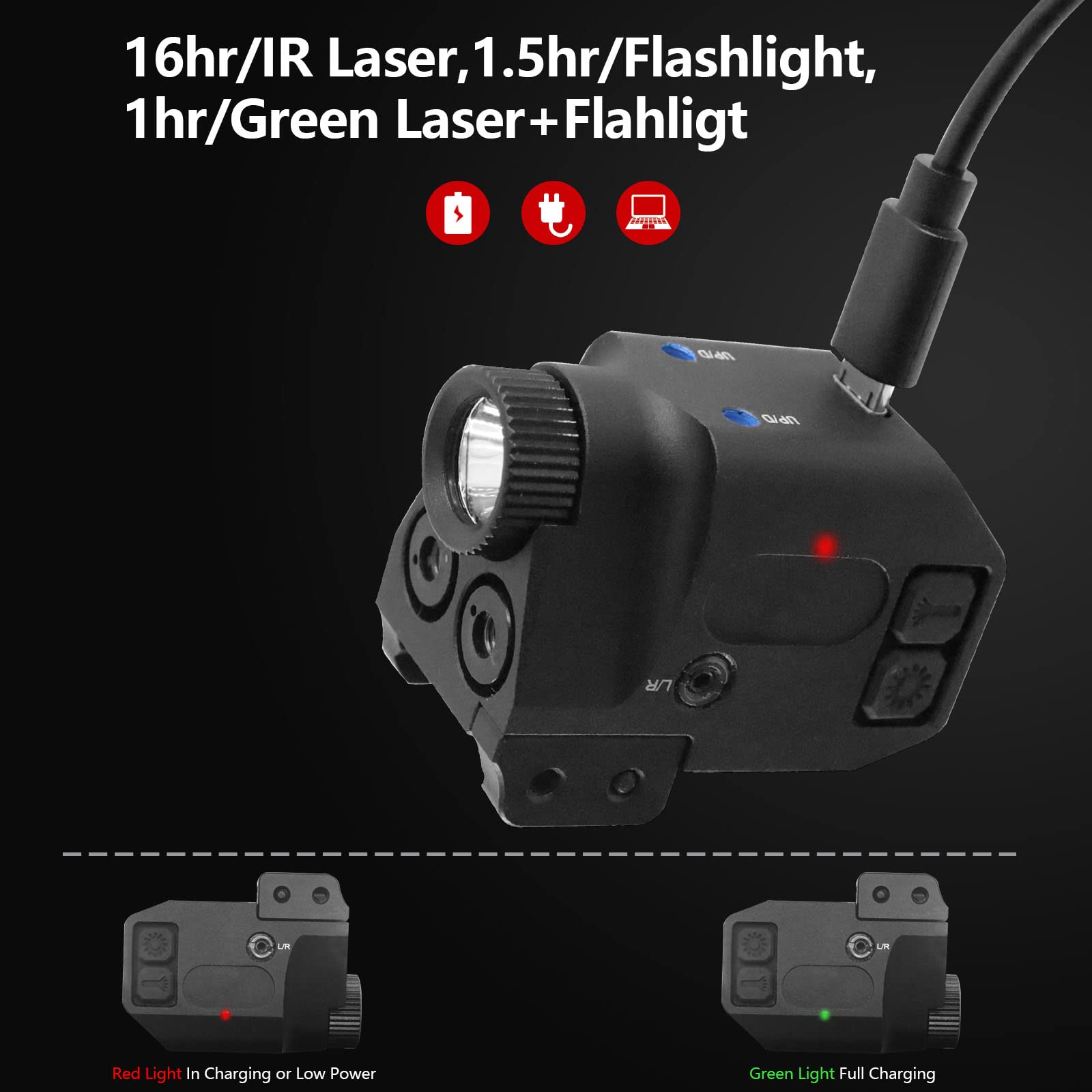 Snapklik.com : BemerforS Infrared (IR) Laser+Green Laser Beam For ...