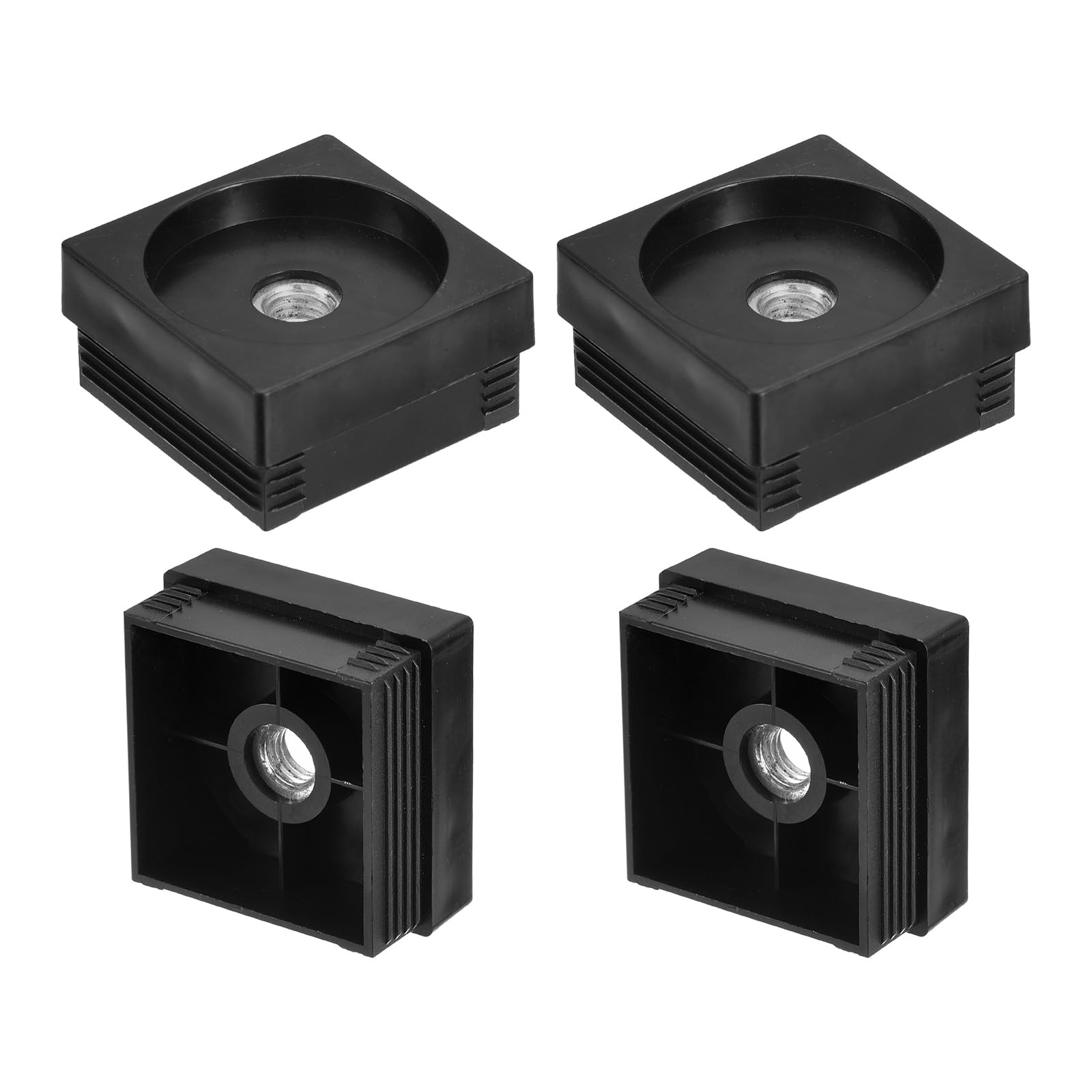 Amazon.com: uxcell 4Pcs Plastic Threaded Tube Inserts with M12 Thread ...
