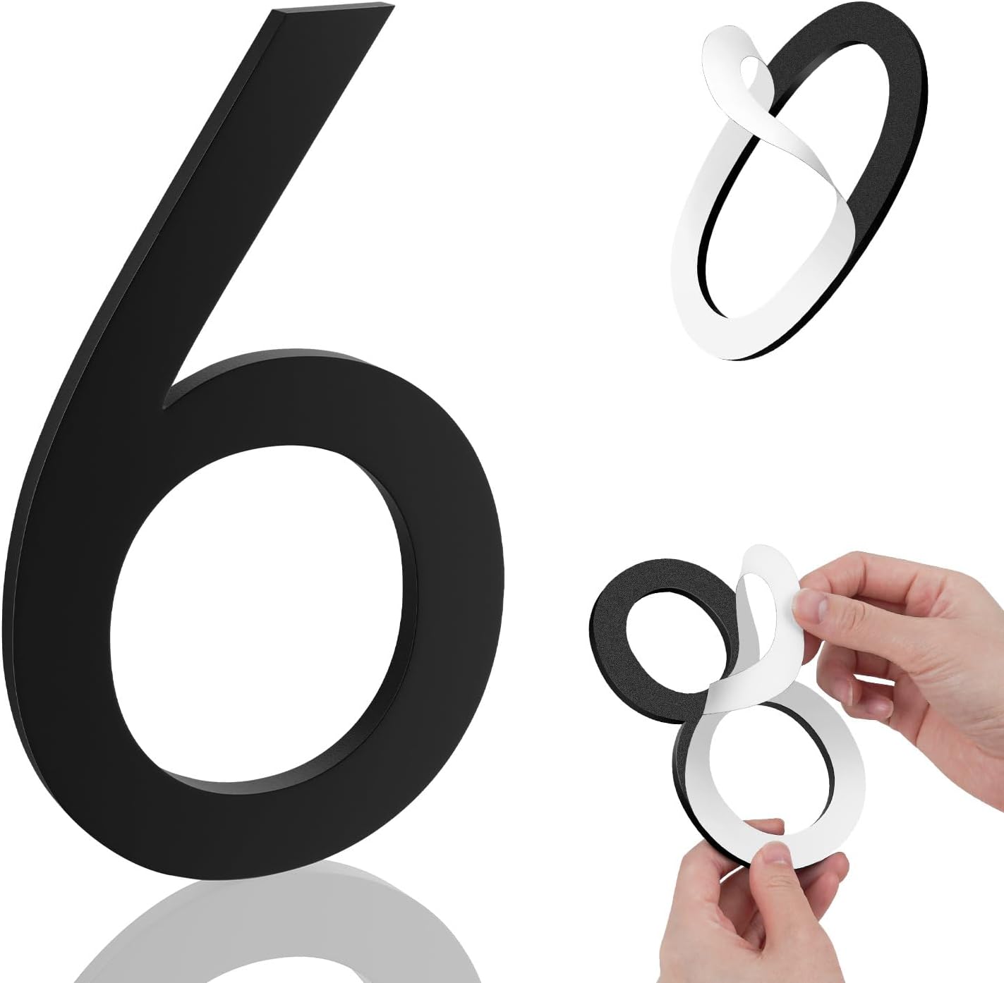 Amazon.com: Merear 6 Inch House Numbers, Self-adhesive House Number ...