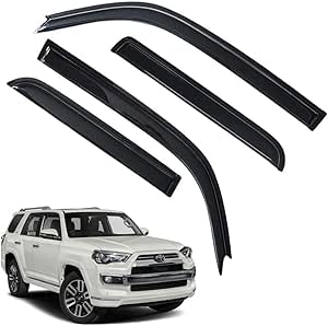 Amazon.com: Rain Guards for 4Runner 2010-2022, Tape-on Side Window ...