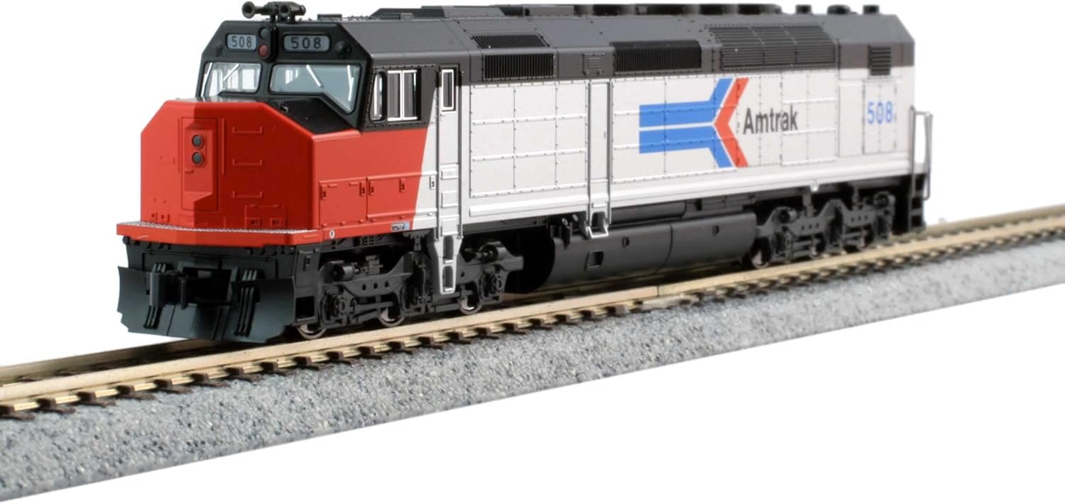 Amazon.com: Kato N Scale SDP40F Locomotive Amtrak Phase I #508 DC DCC ...