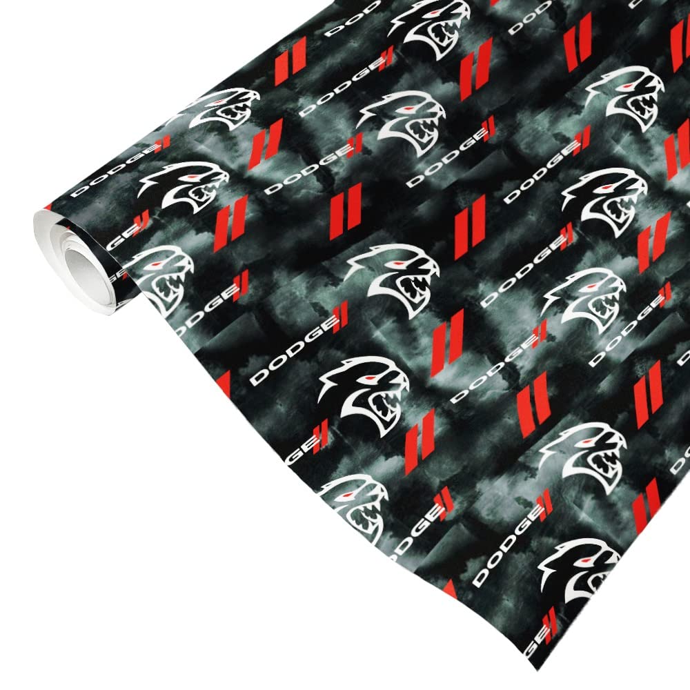 Amazon.com: Dodge Hellcat Birthday Gift Wrap - Officially Licensed ...