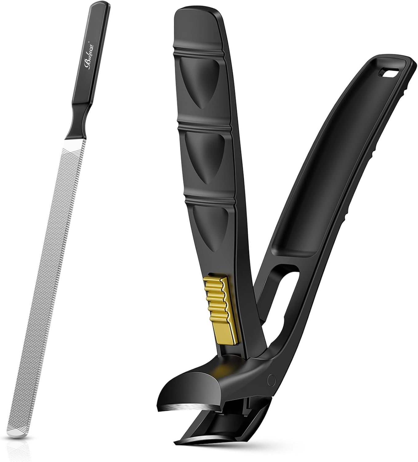 Amazon.com : BALUCA Curved Cutting Jaw Toenail Clippers with Foot File ...