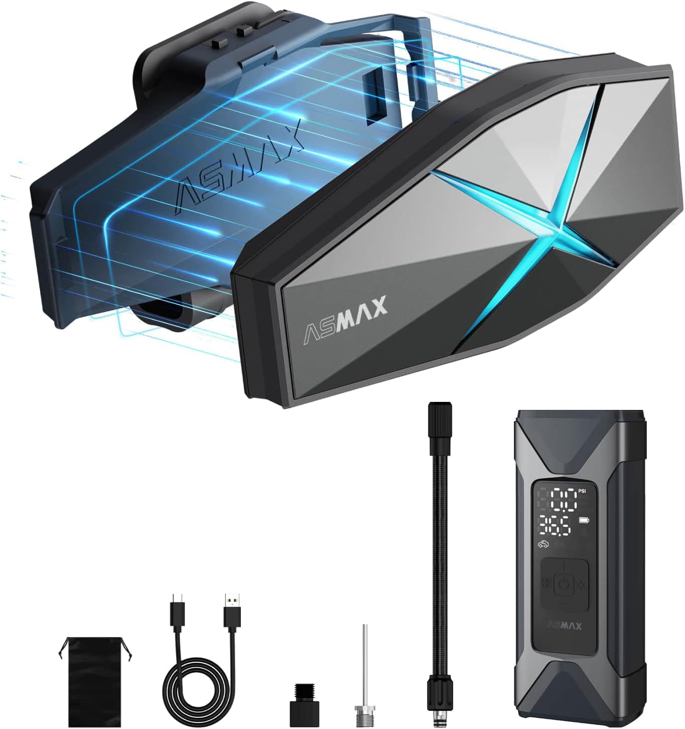 Amazon.com: ASMAX F1 Motorcycle Bluetooth Headset Voice Control(1 Pack ...