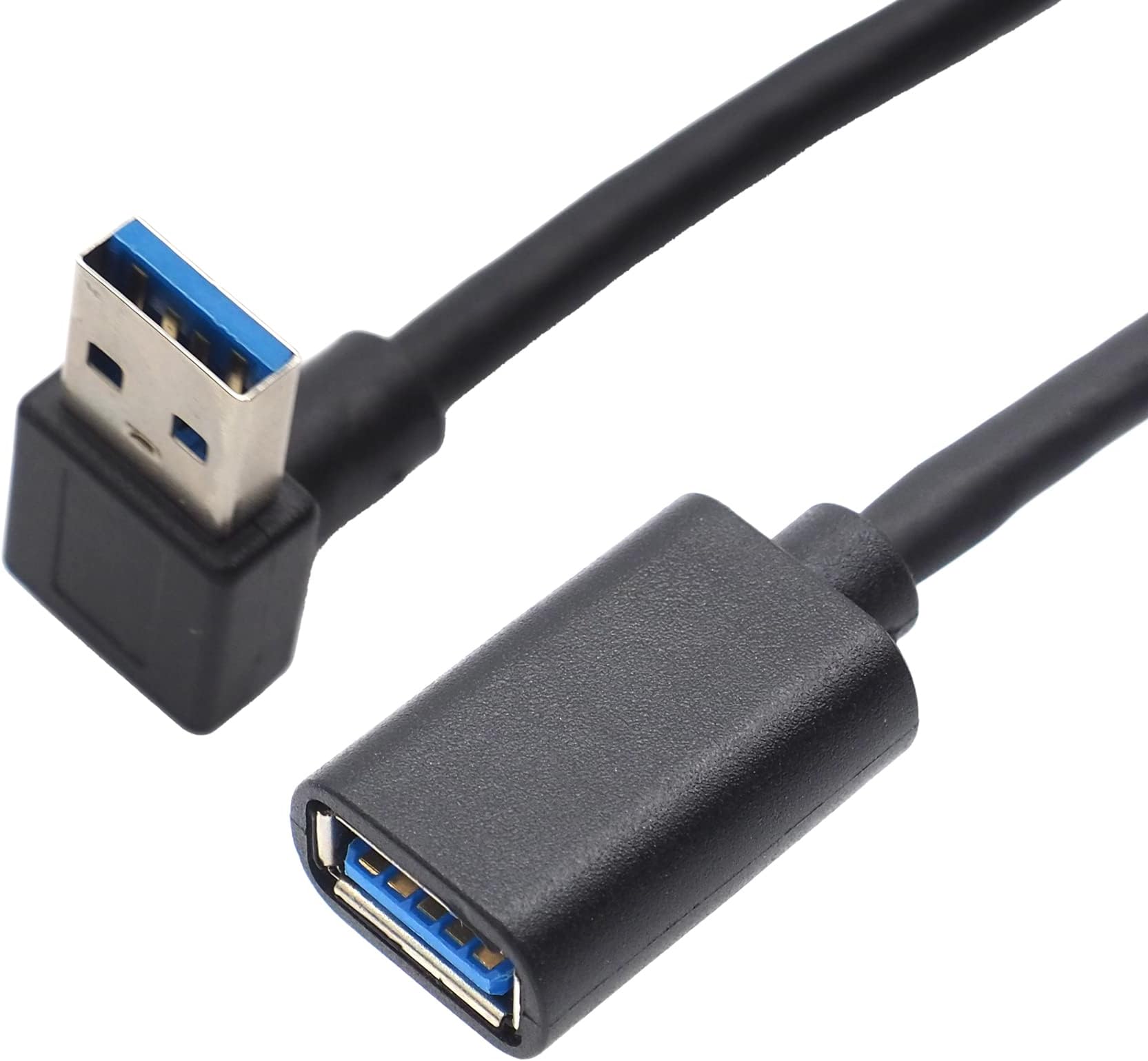 Amazon.co.jp: オーディオファン USBケーブル 延長 USB3.2 Gen1 5Gbps L字 USB-A オス - USB-A メス USB3.0 USB3.1 対応 L字型B ...