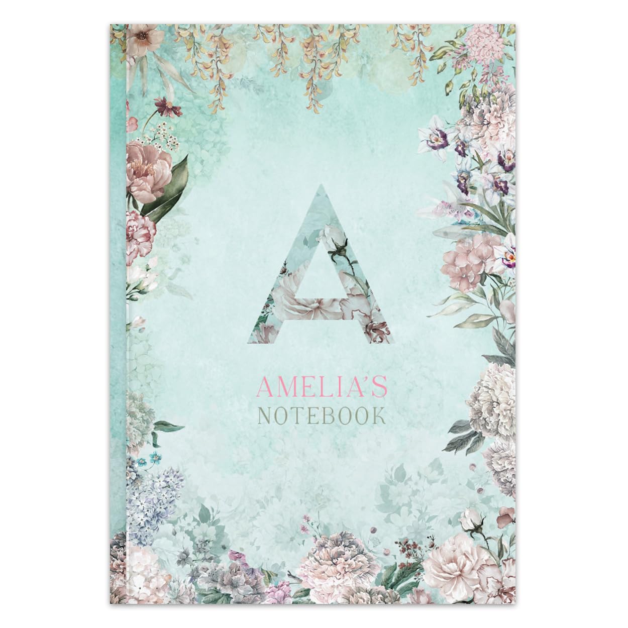 Paper Themes Notebooks Personalised with Name or Text for Women and ...
