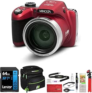 Amazon.com : Minolta MN53Z-R Pro Shot 16MP Digital Camera with 53x ...