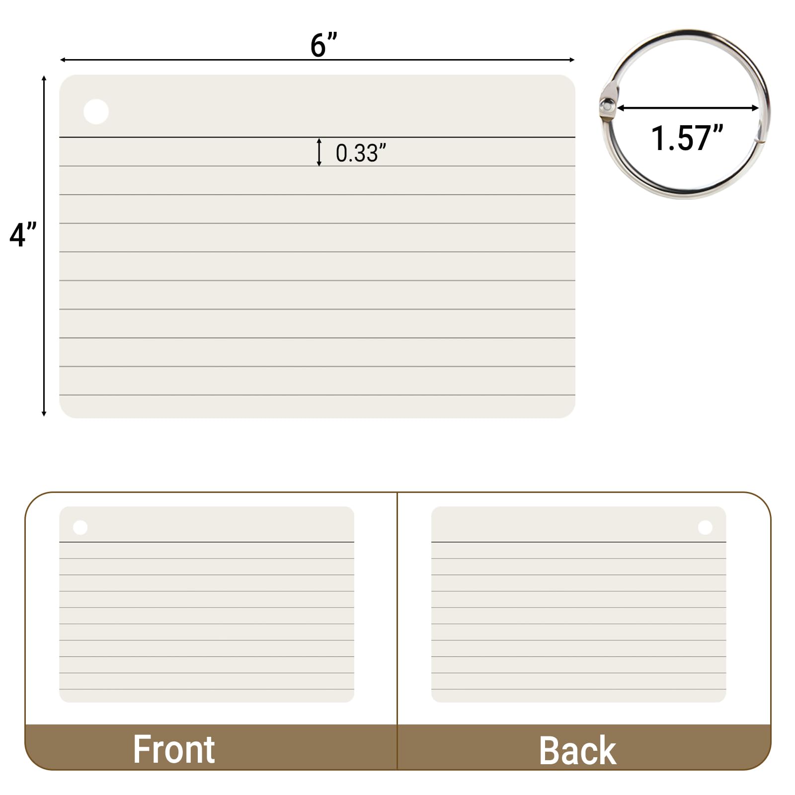 Printable 4x6 Lined Index Cards Printable 4x6 Index Card, Printable