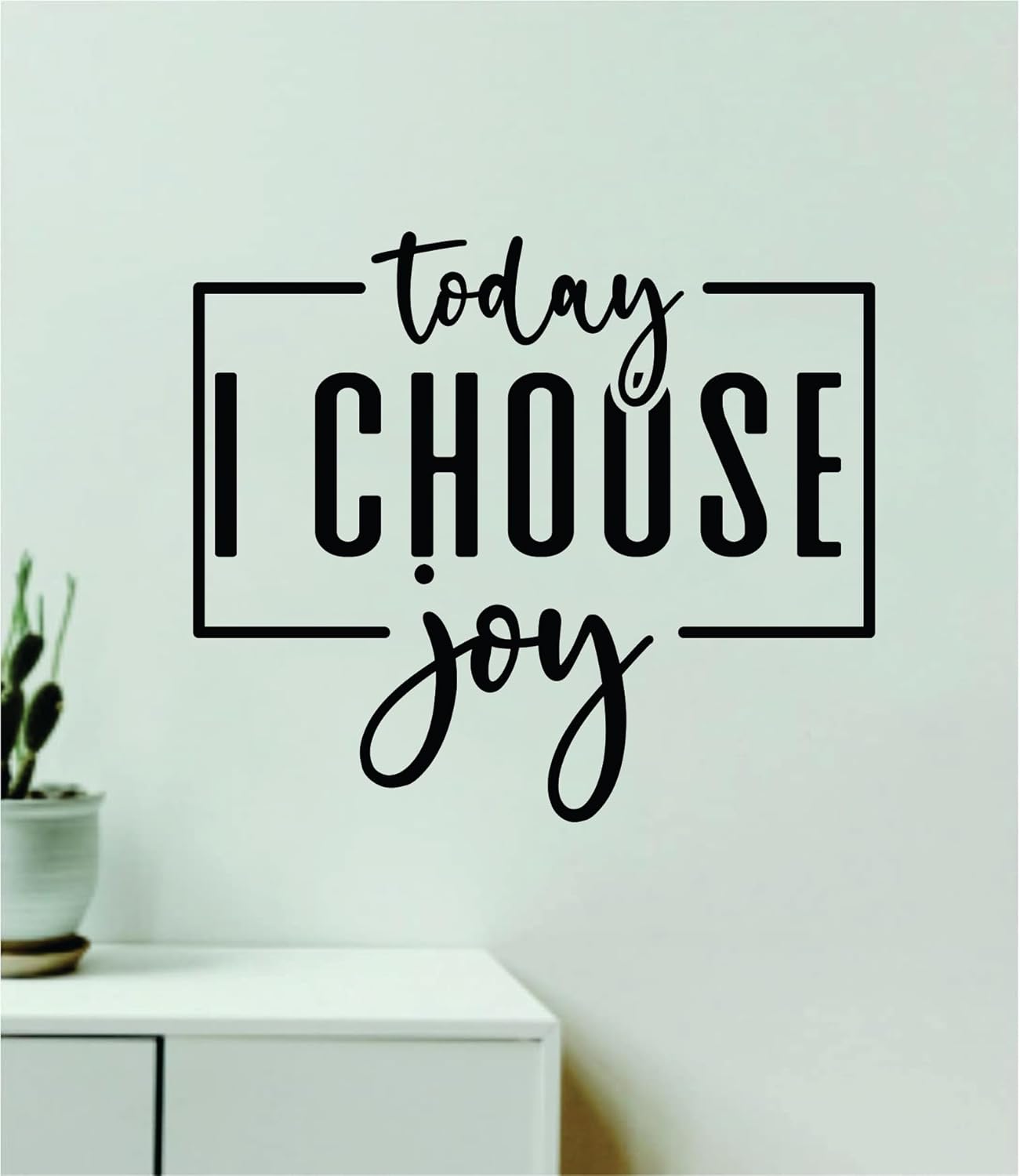 Amazon.com: Today I Choose Joy V2 Wall Decal Home Decor Art Sticker ...