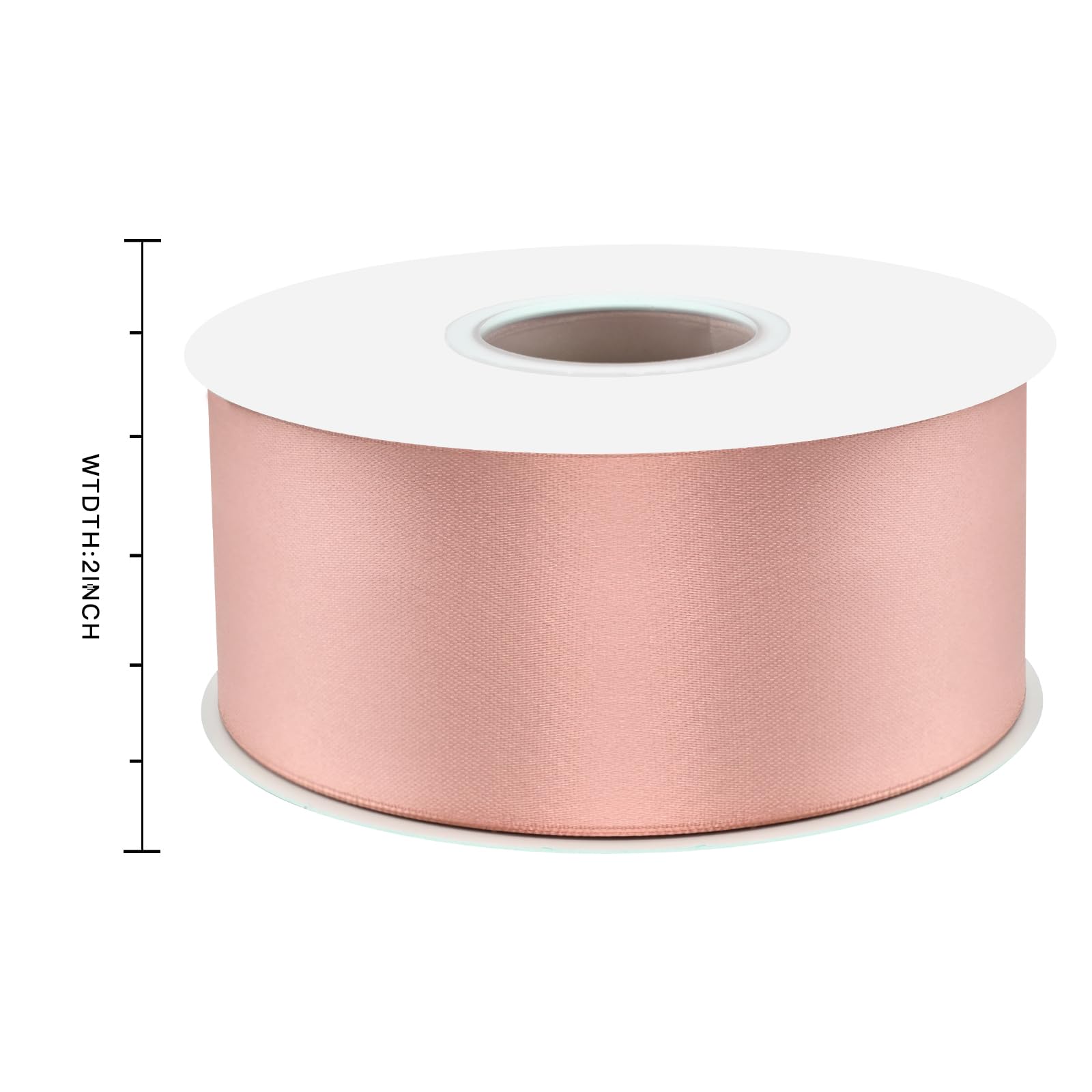 Snapklik.com : Double Face Peach Satin Ribbon 2 Inch X 50 Yards ...