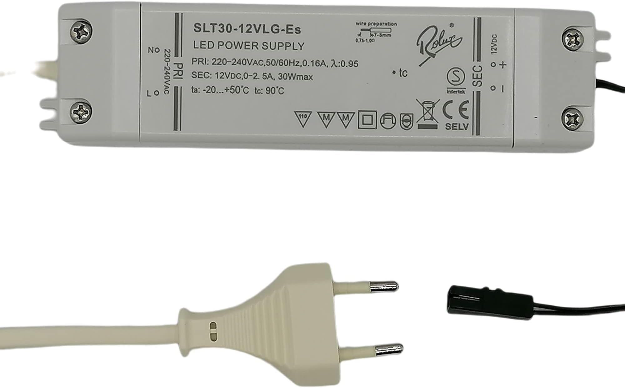 LED Trafo 12V DC 30W Trafo 0,5-30 Watt Konverter Transformator : Amazon ...