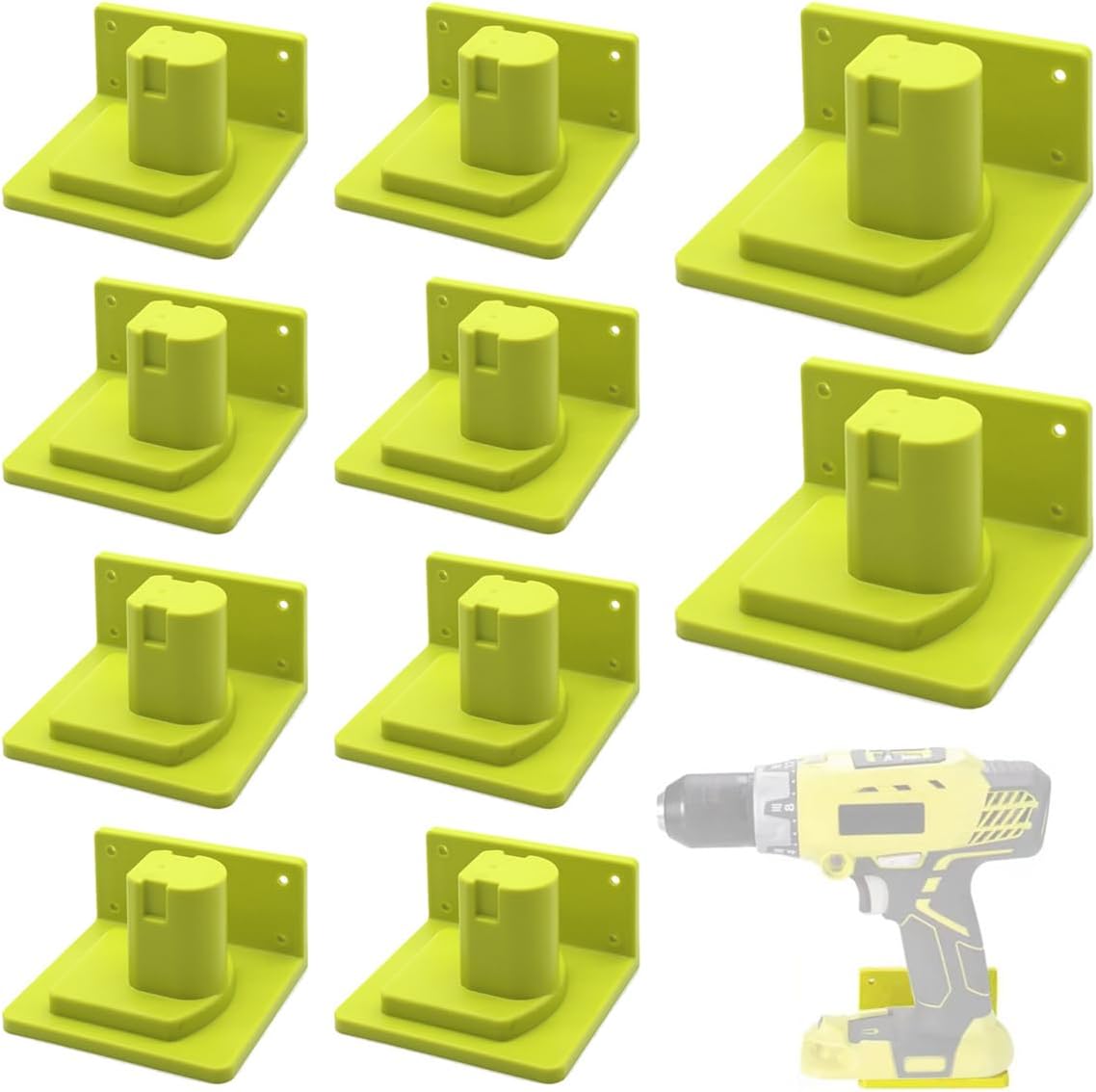 Amazon.com: 10Packs Tool Holder Dock Mount Compatible with Ryobi 18V ...