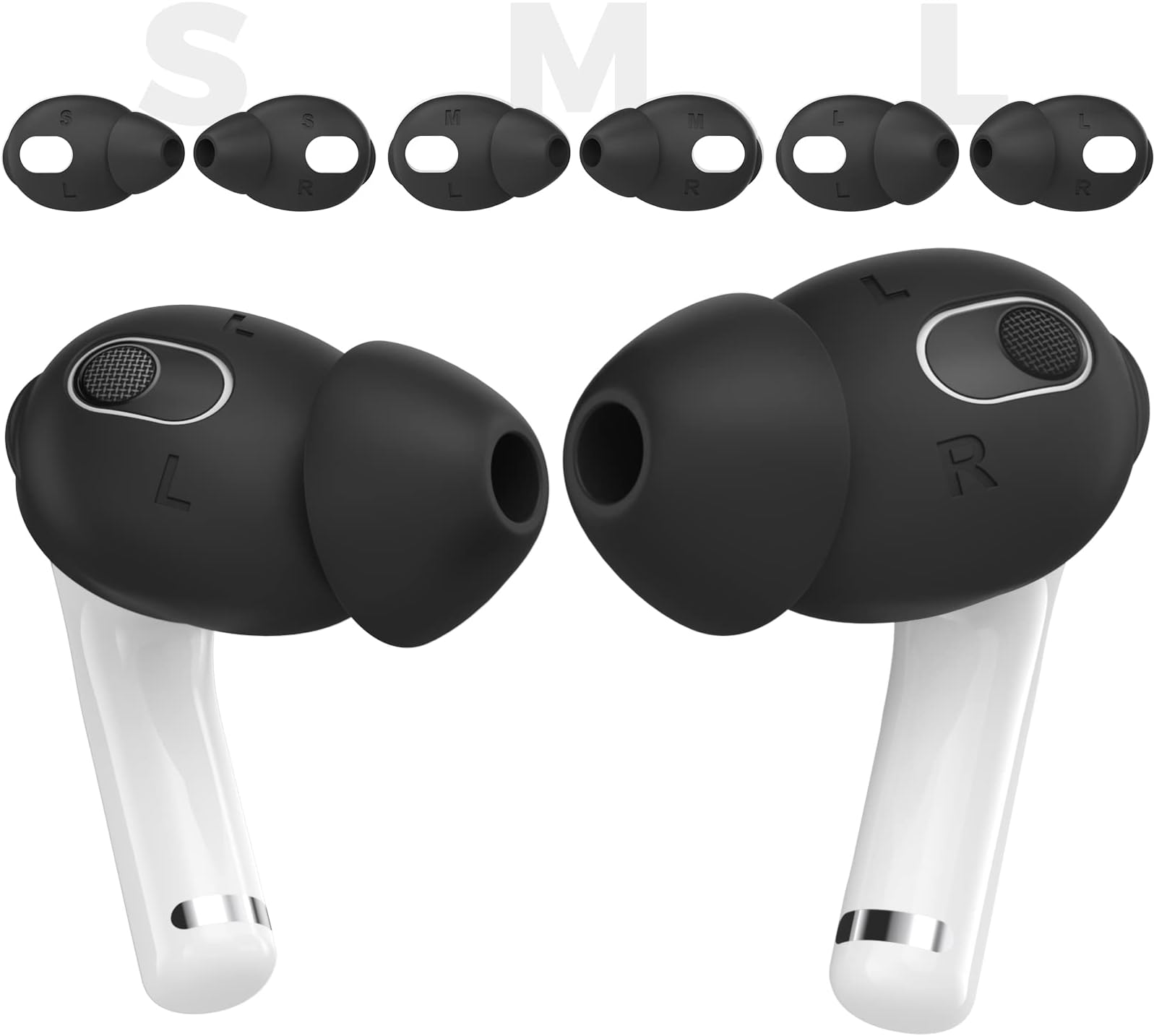 Amazon.com: [5 Pairs] Ear Tips Cover for AirPods 4 Earbuds (2024), Soft ...