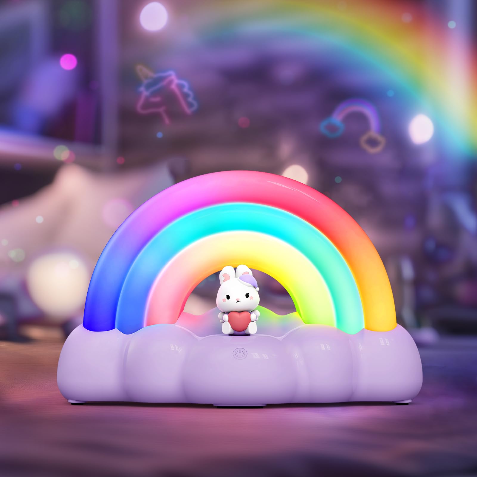 ICARER FAMILY Rainbow Night Light, Kids Light with Three Mode and 30 ...