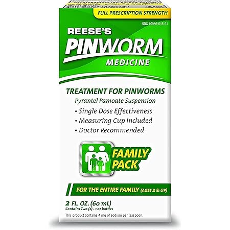 Amazon.com: REESE'S PINWORM Medicine Liquid for Entire Family, Full ...