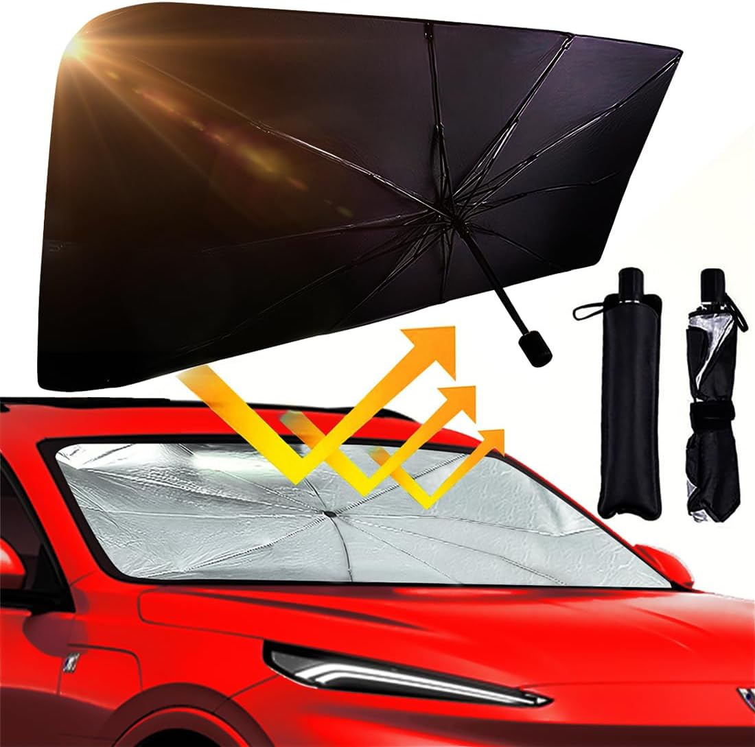 Amazon.com: Generic Car Windshield Sun Shade, Foldable Umbrella ...
