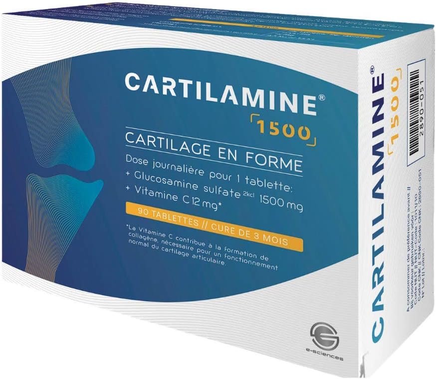 Cartilamina 1500 - articulación - Caja de 90 - 1500 mg glucosamina ...