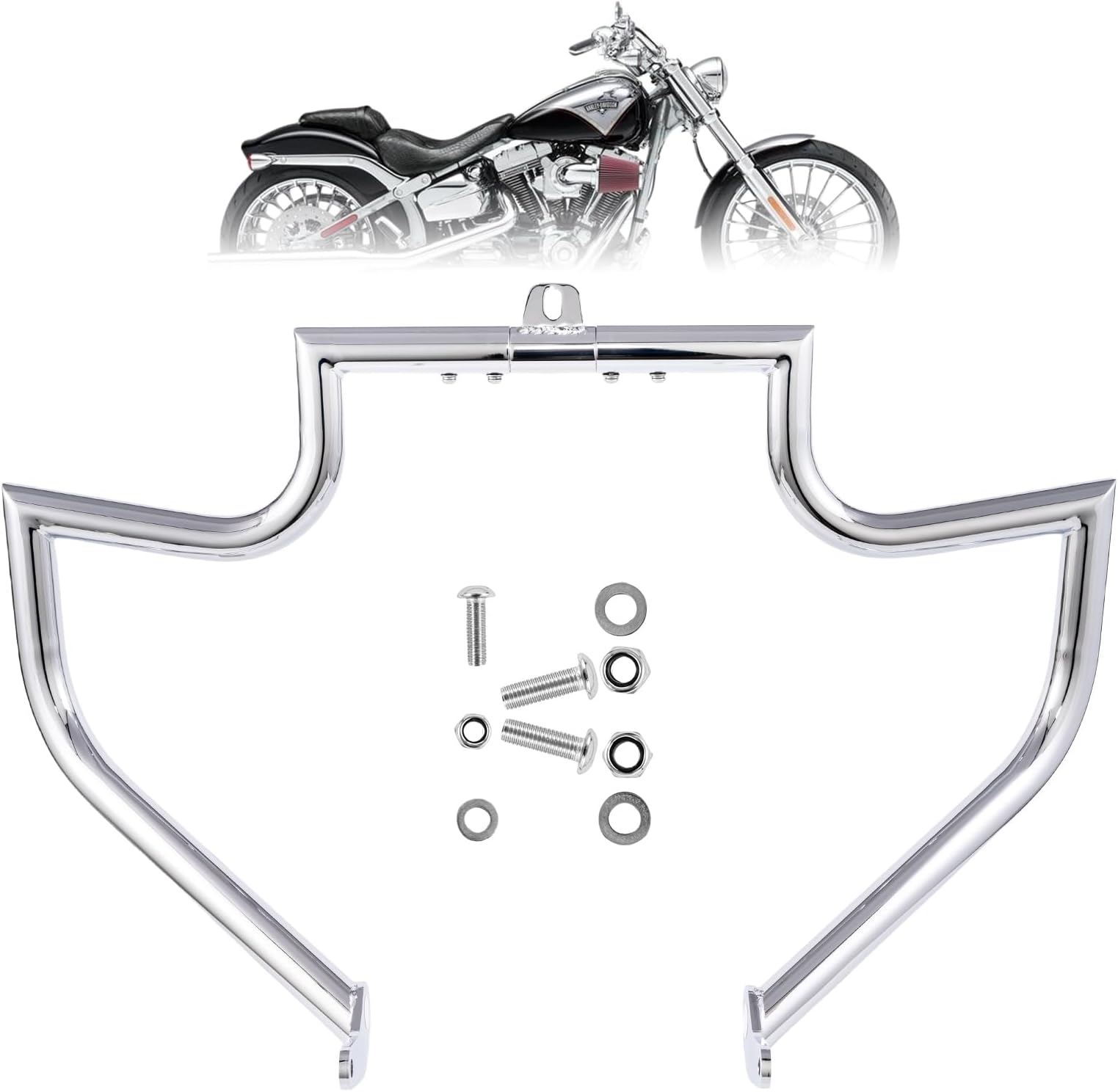 Amazon.com: Kinglemc Crash Bar Engine Guard Highway Freeway Bar for ...