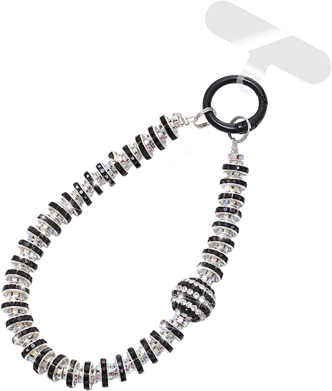 Amazon.com: SZXYCZL 2PCS Beaded Phone Charm Cute Korean Style Metal ...