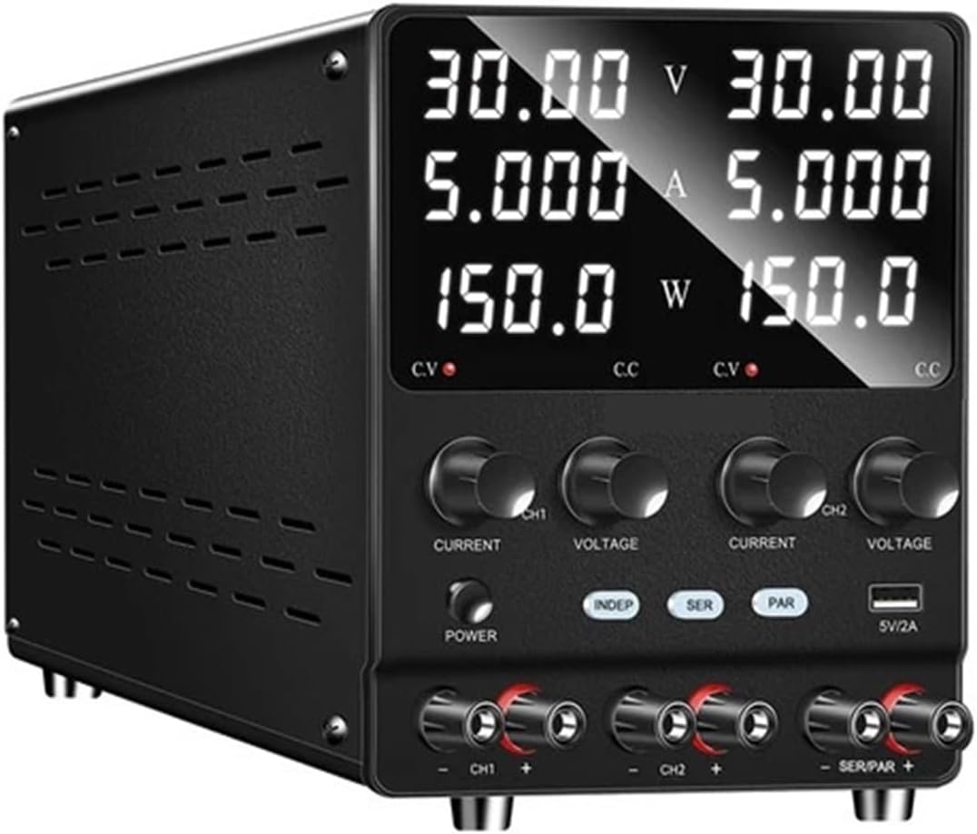 DC Laboratory Power Supplies Dual Channel DC Power Supply Adjustable Variable Lab Multiple ...