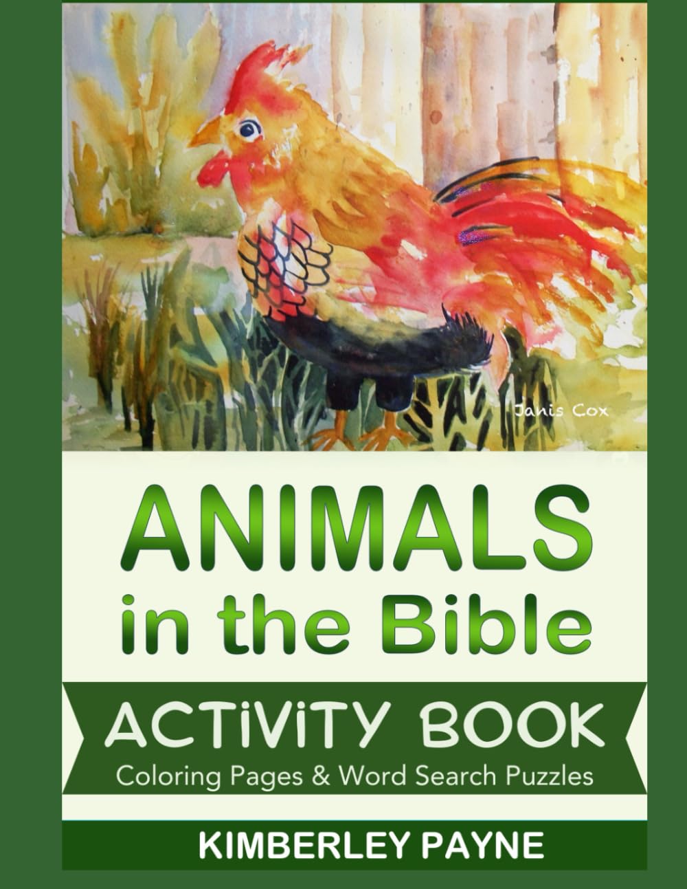 Animals in the Bible: Activity Book for Kids: Coloring Pages & Word ...